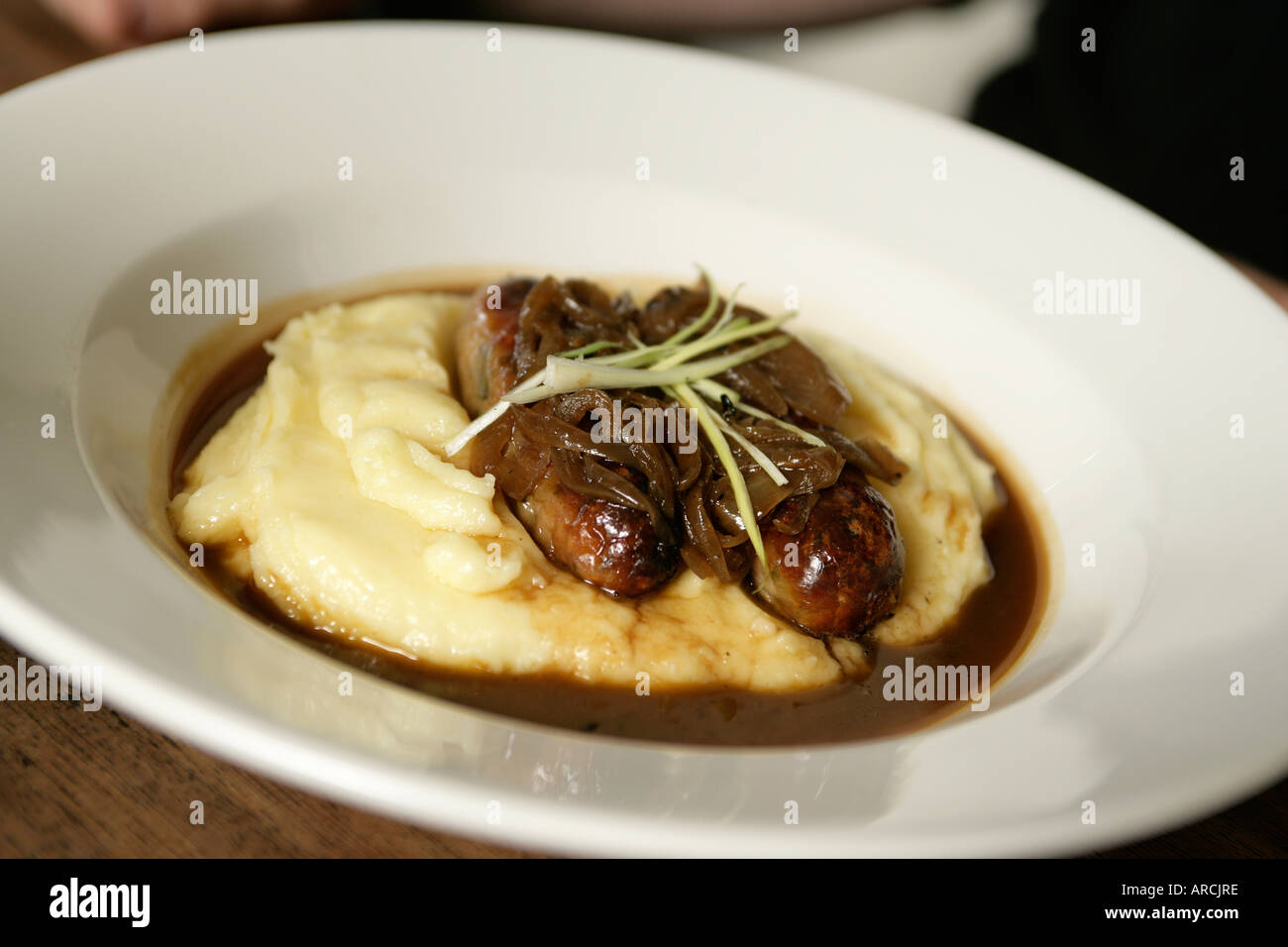 Sausage and mash Stock Photo - Alamy