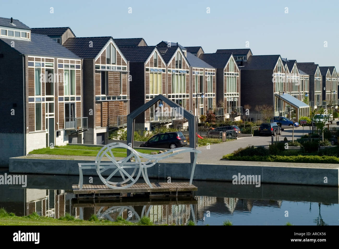 Almere modern new city town netherlands flevoland hi-res stock ...
