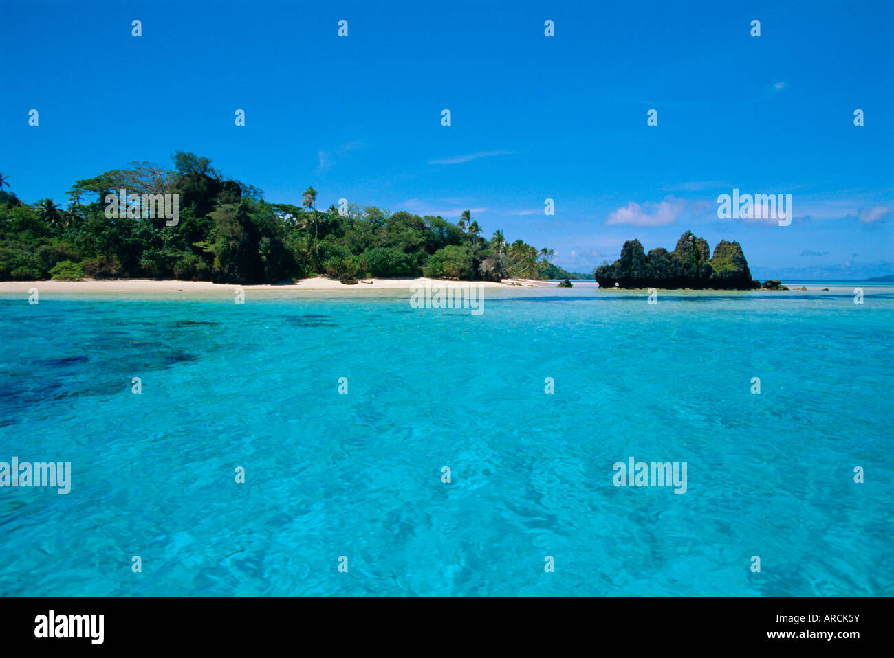 Sheltered lagoons, limestone islets and deserted beaches of the Lau ...