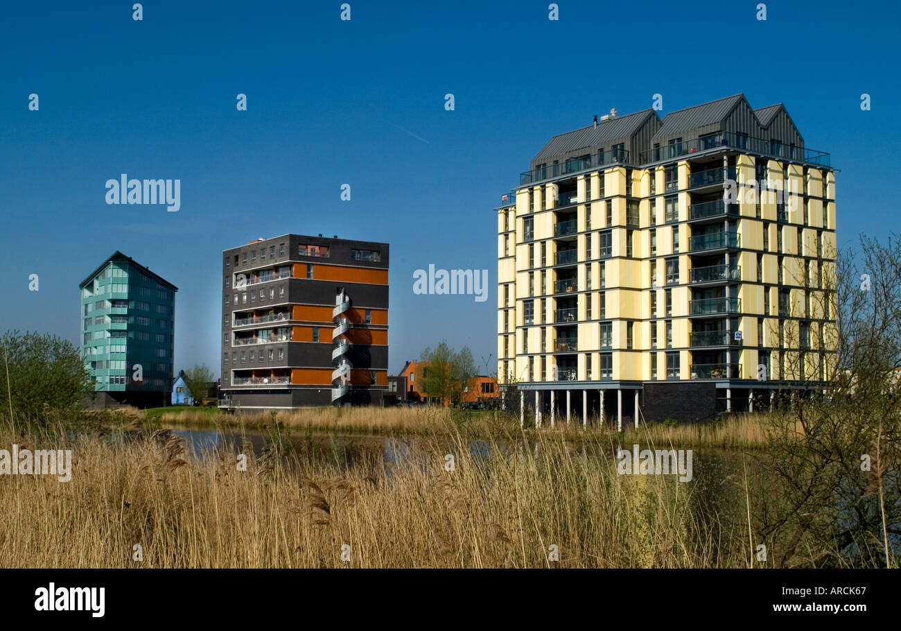 Almere modern new city town netherlands flevoland hi-res stock ...