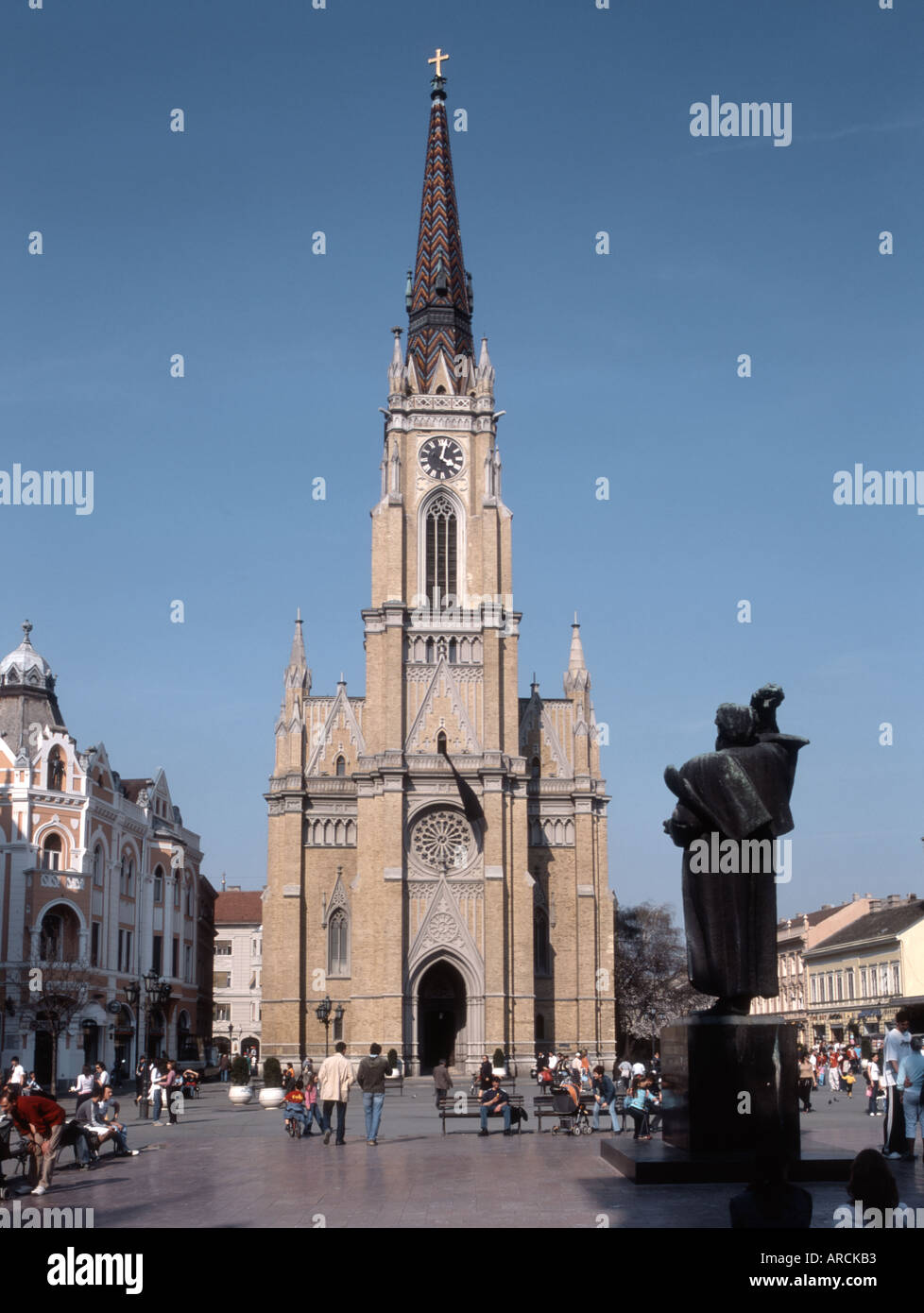Novi Sad, Vojvodina, Serbia. Roman Catholic Cathedral, neo gothic ...