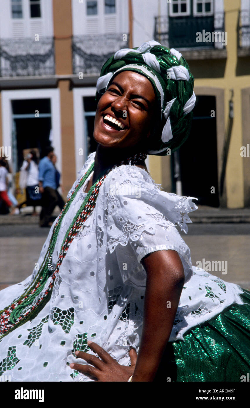 Brazil Salvador Bahia Brasil Brazilian woman smile Stock Photo - Alamy