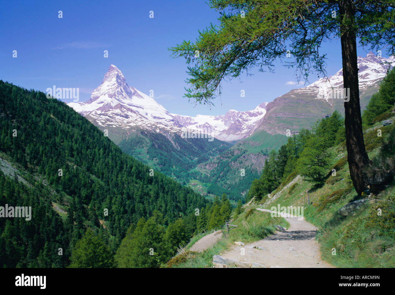 The Matterhorn mountain, Swiss Alps, Switzerland, Europe Stock Photo ...