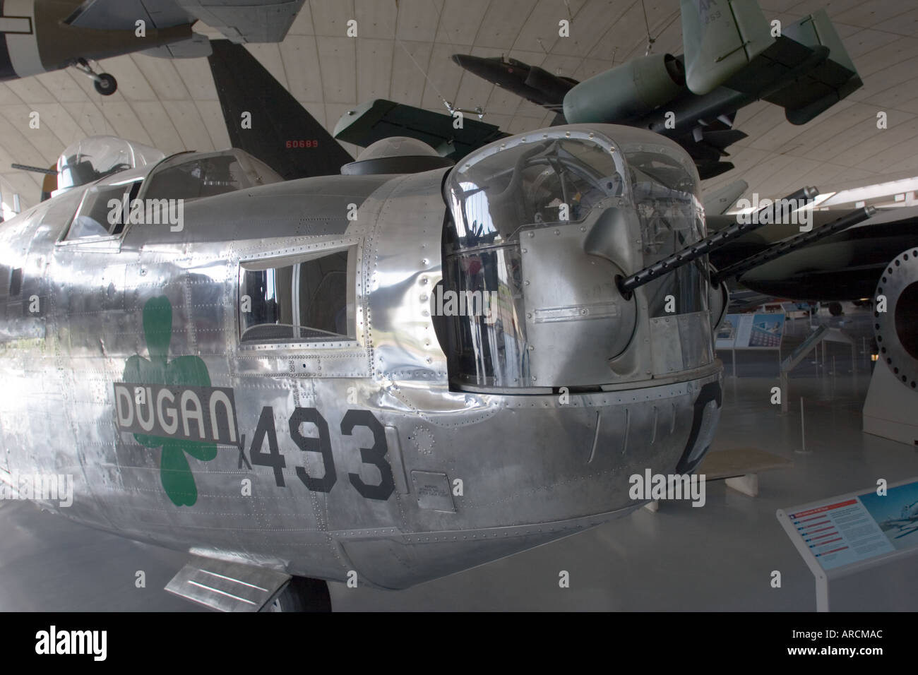 American military aircraft in the American Air Museum at Duxford ...