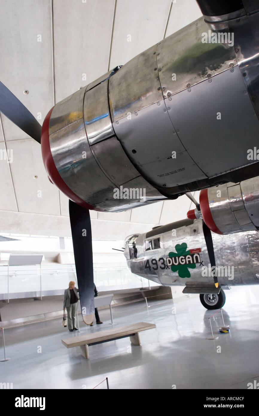 American military aircraft in the American Air Museum at Duxford ...