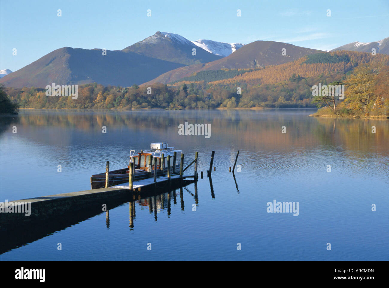 Derwentwater (Derwent Water) from Keswick, Lake District National Park ...