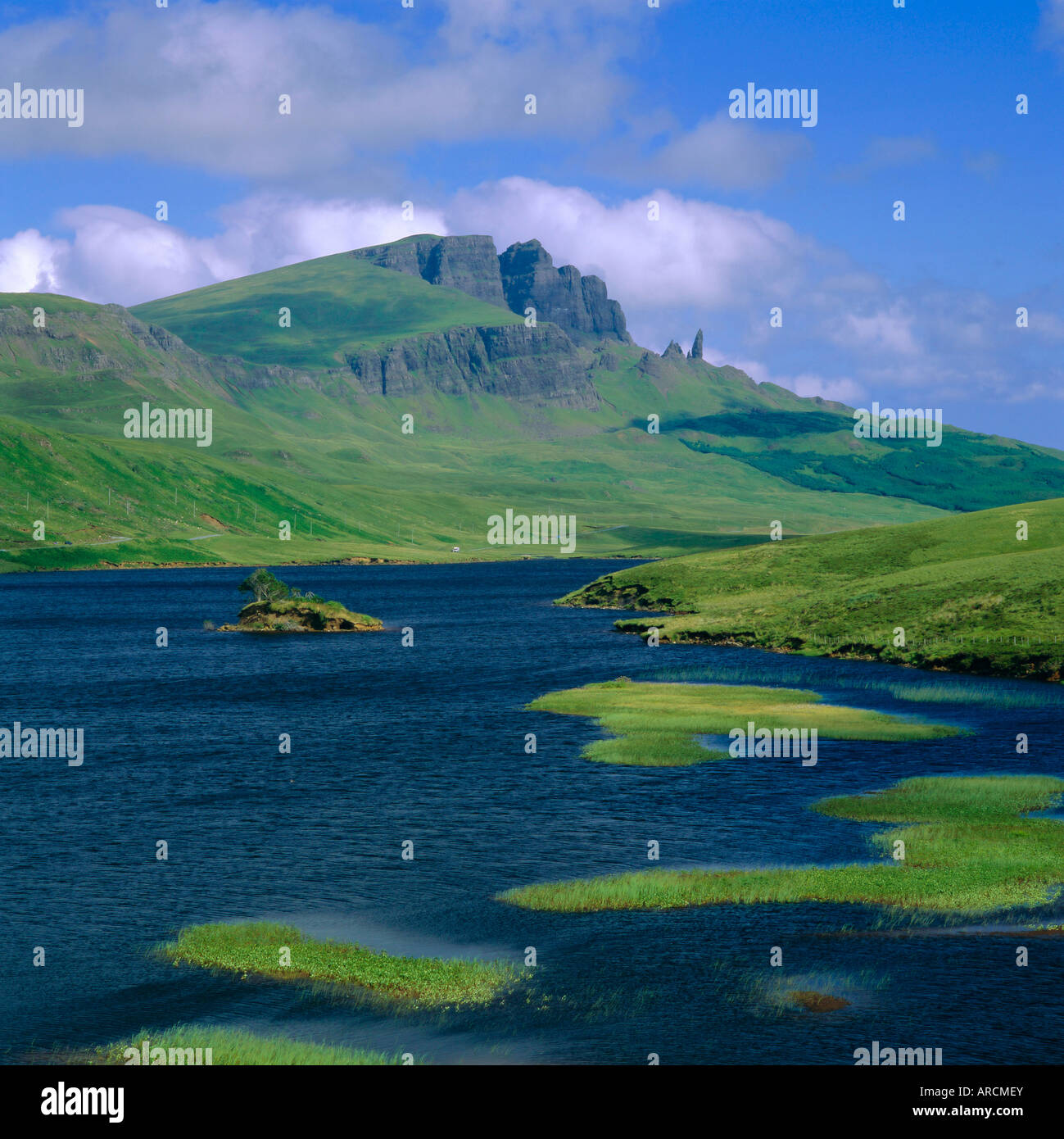 Loch Fada and The Storr, Isle of Skye, Highlands Region, Scotland, UK ...