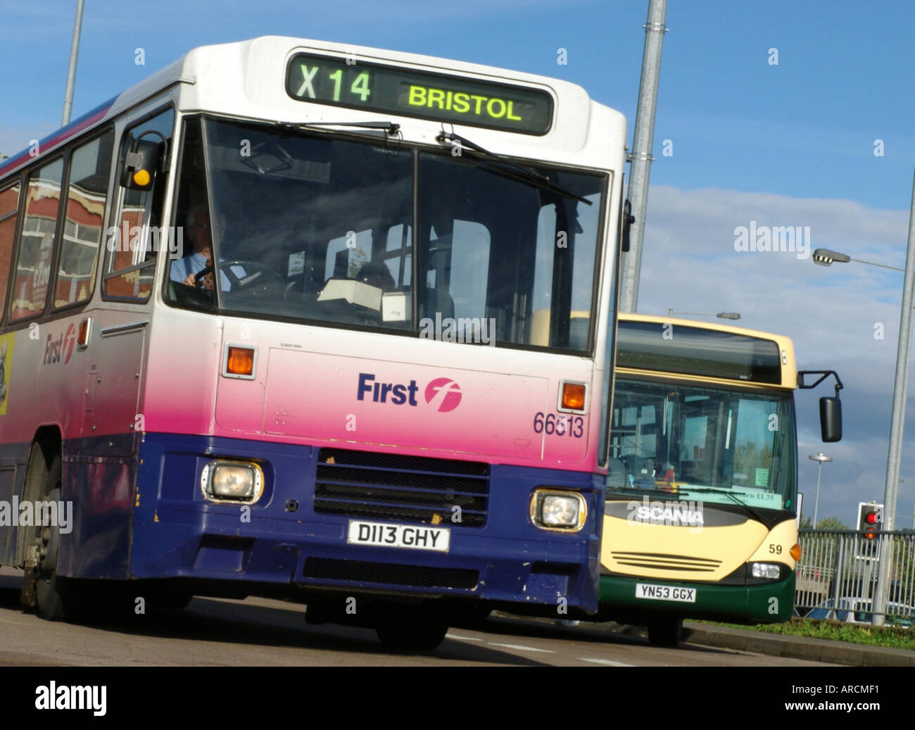 First Group Travel and Newport Transport buses in the city of Newport ...