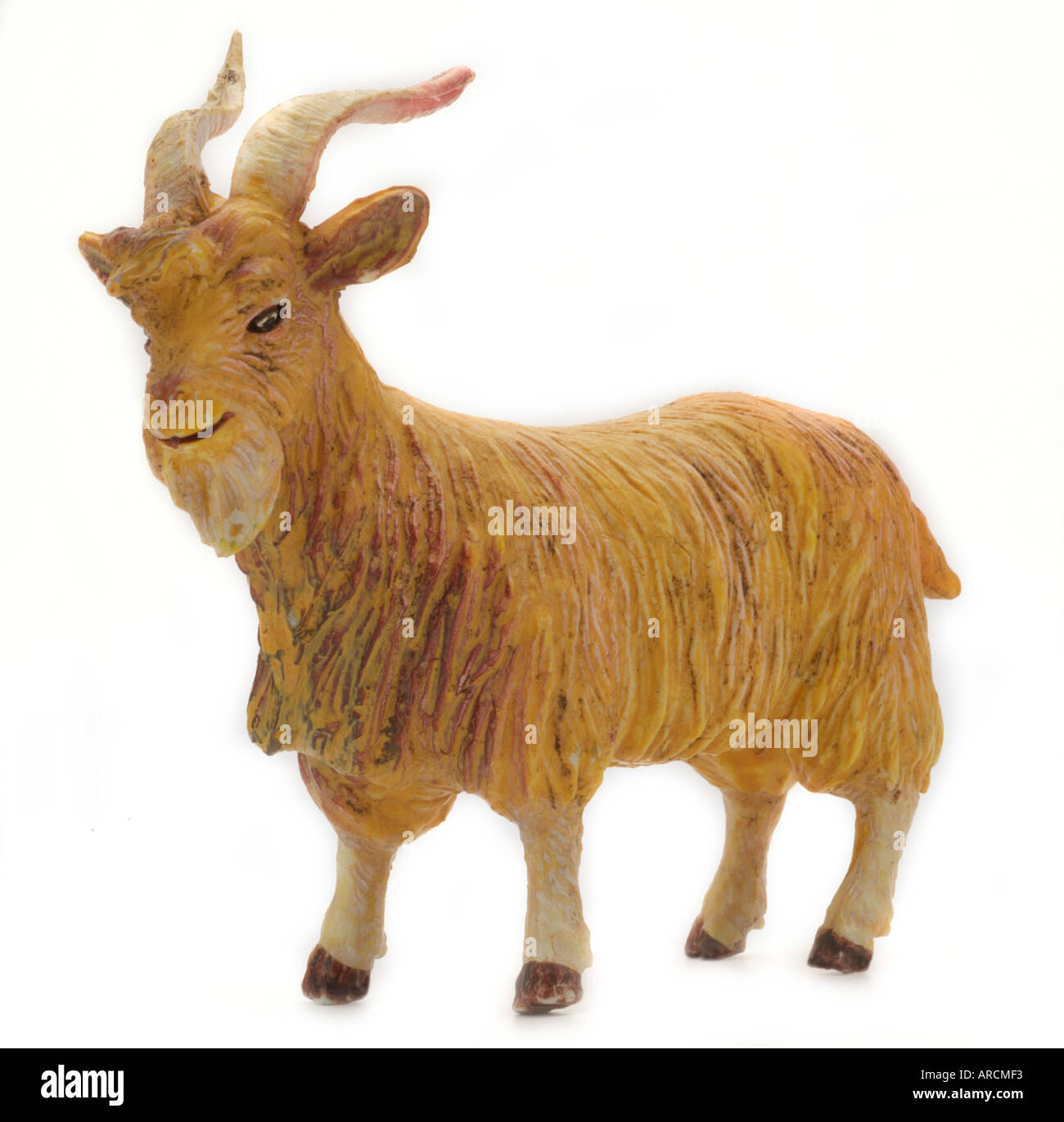 goat plastic farm zoo animals figure cartoon England UK United Kingdom ...