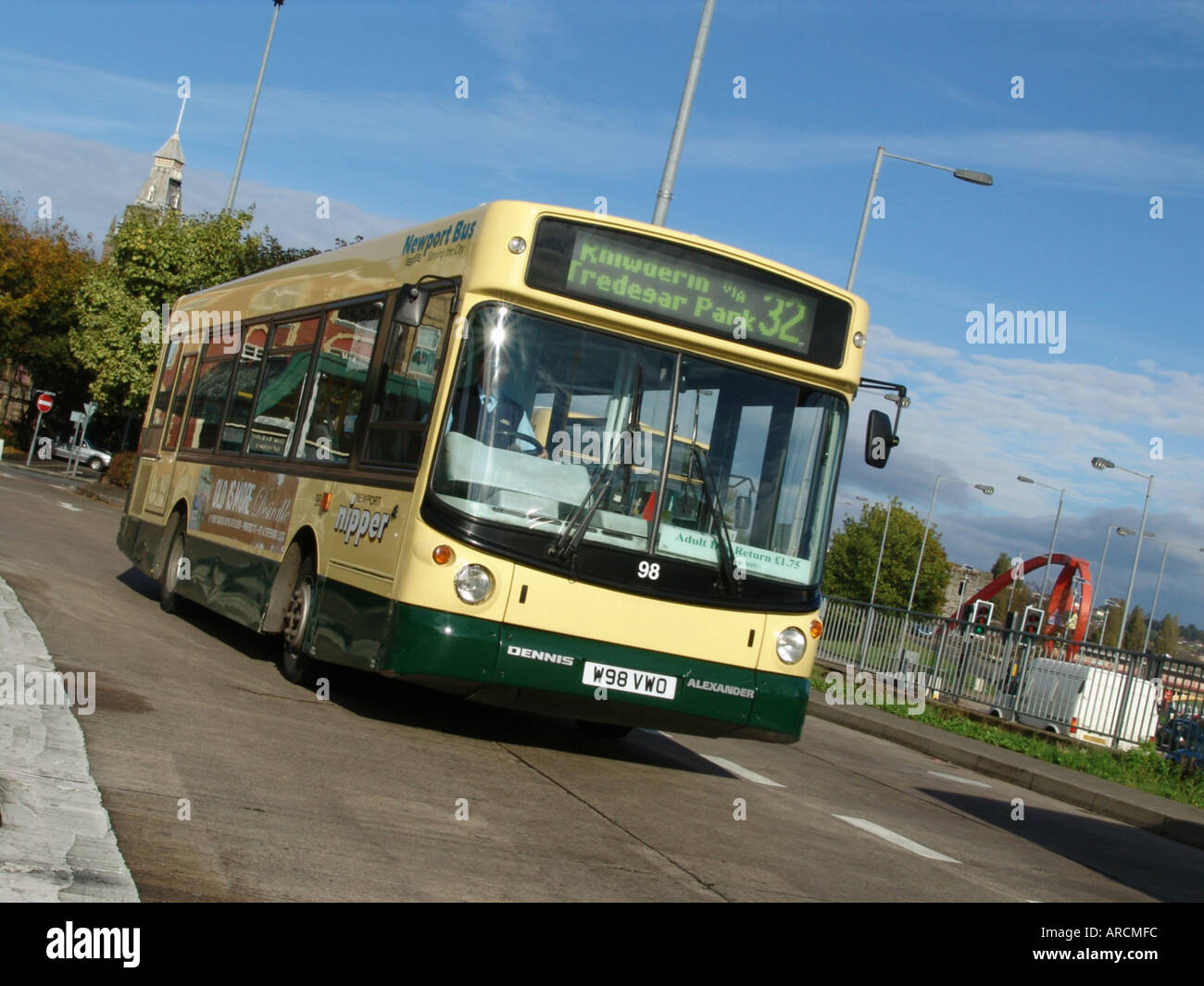 Newport Transport bus in the city of Newport South Wales UK 2005 Stock ...
