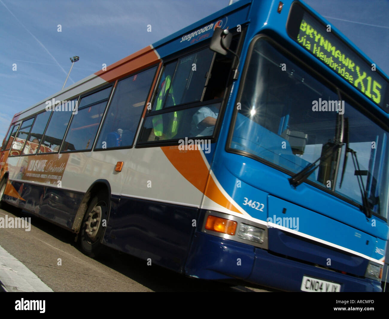 Stagecoach bus in the city of Newport South Wales UK 2005 Stock Photo ...