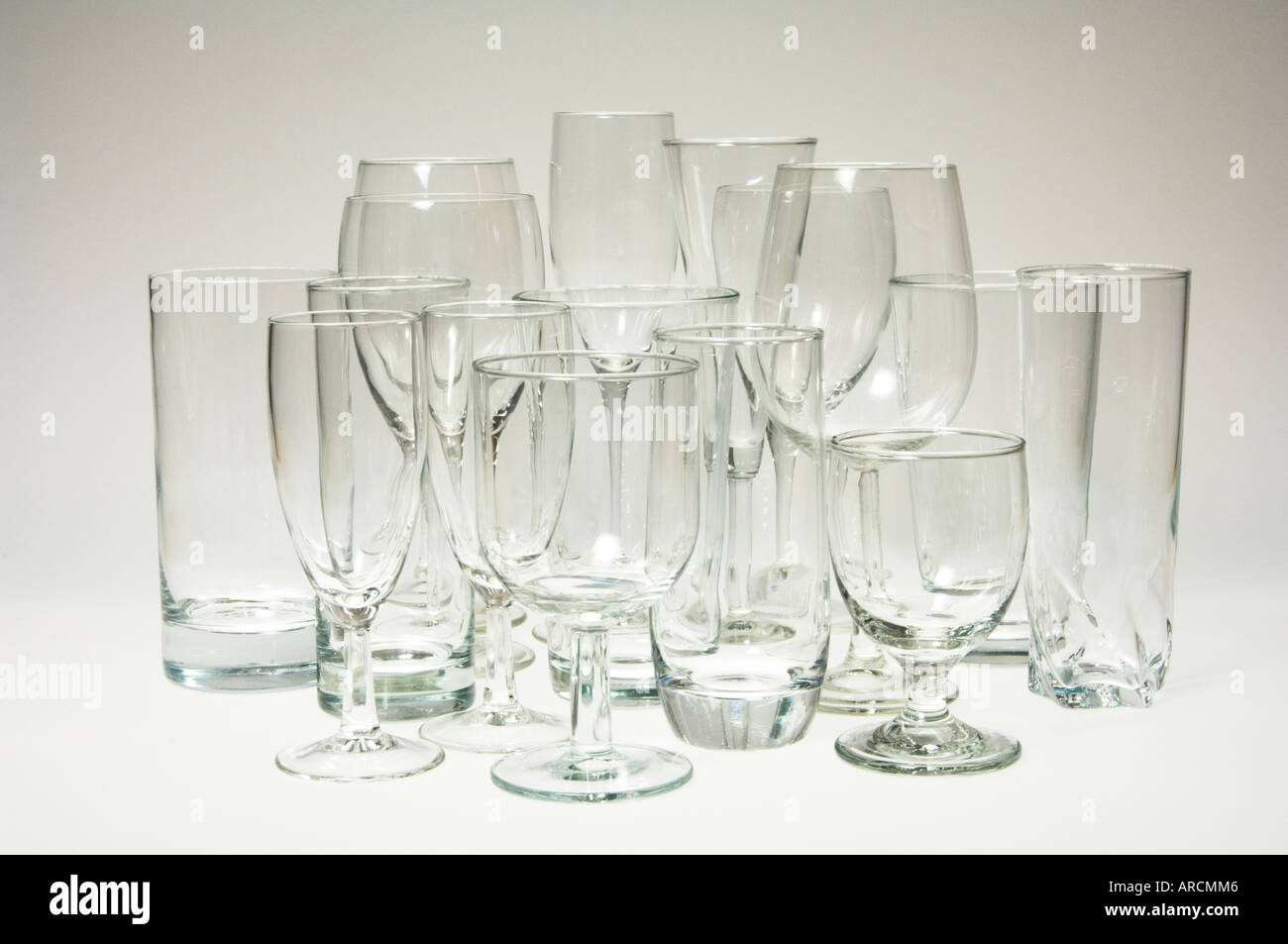 Variety of sizes of glasses hi-res stock photography and images - Alamy