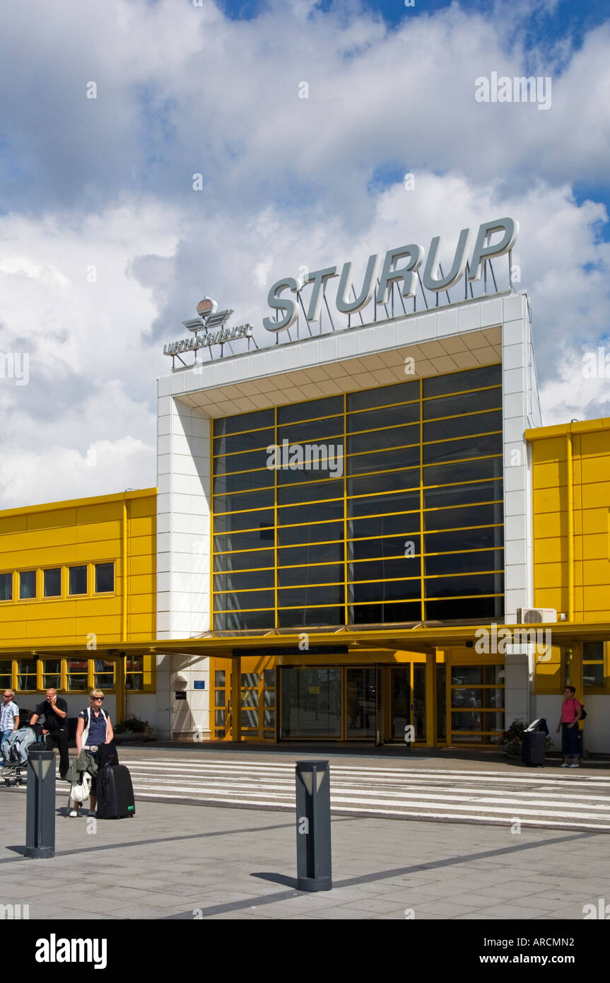 The entrance to the terminal of Sturup Airport at Malmo Sweden Stock ...