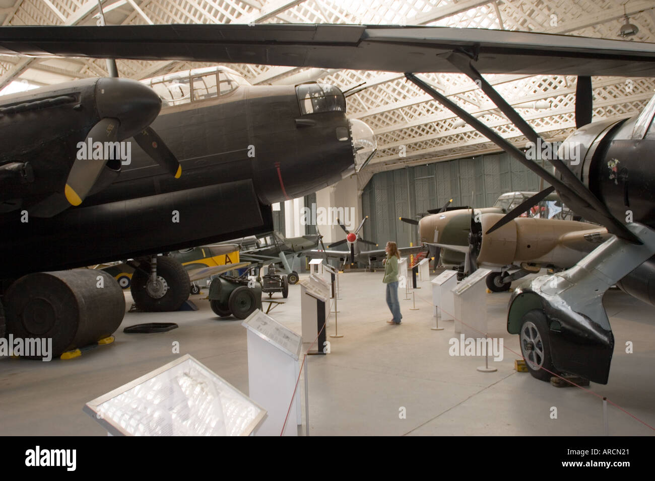 American wwii military aircraft in duxford imperial war museum hi-res ...