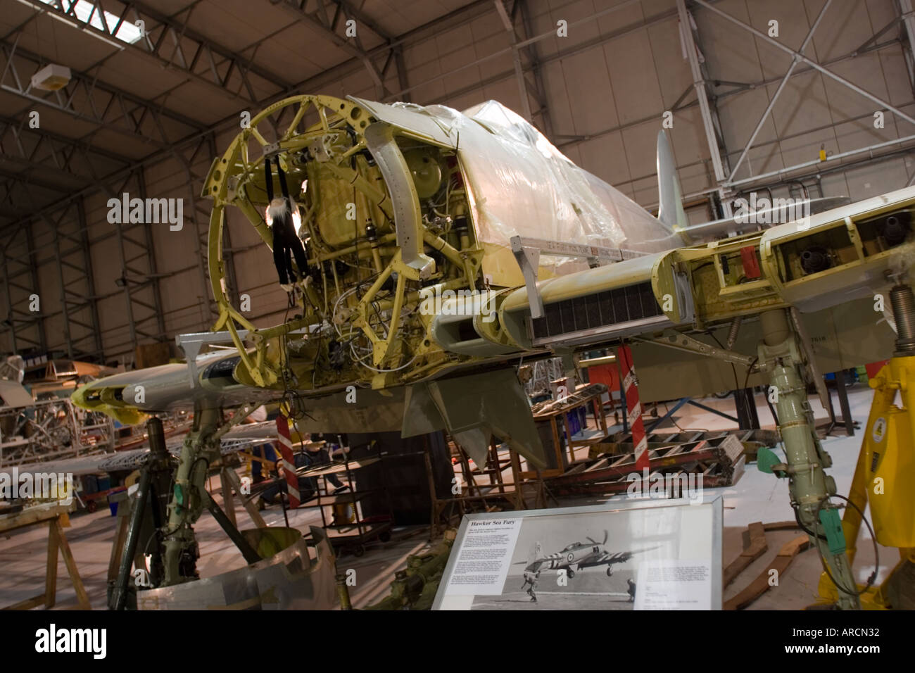 Restoration of WWII military aircraft in Duxford Imperial War Museum ...