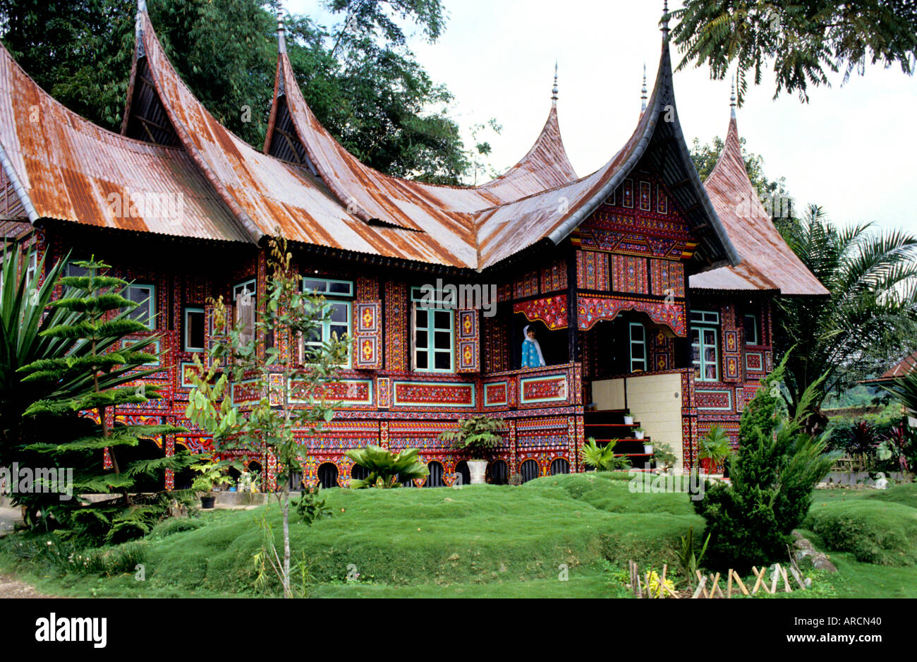 Traditional Farm House Indonesia Sumatra Minangkabau Weaving Shop ...