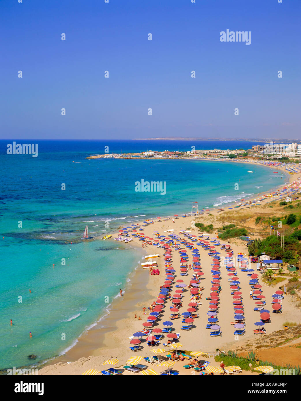 Ayia Napa Beach, Cyprus Stock Photo - Alamy