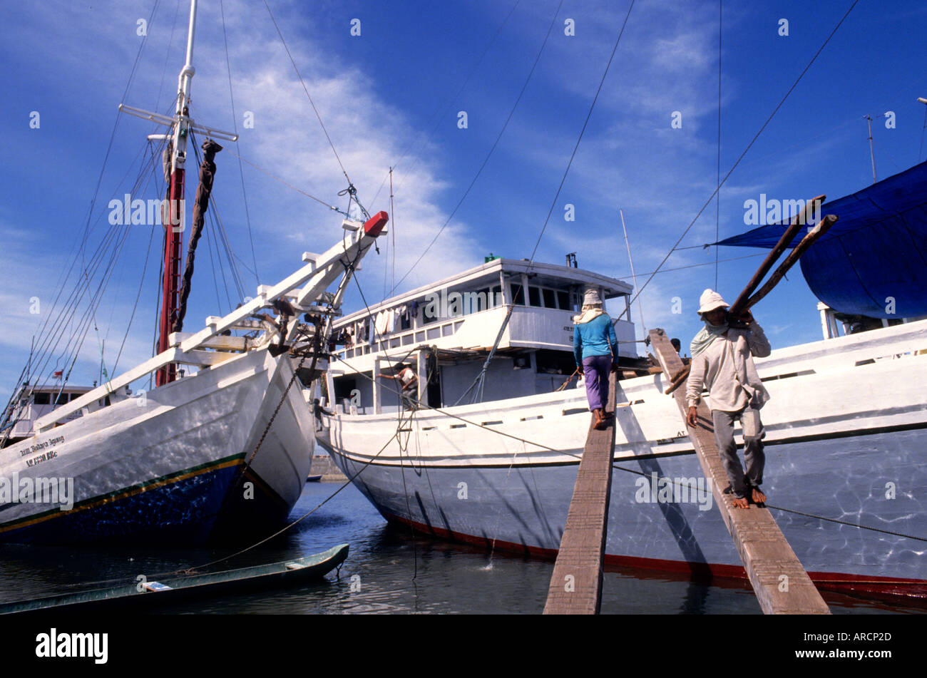 Jakarta Port Harbour Java Indonesia Sailing Boat Stock Photo - Alamy