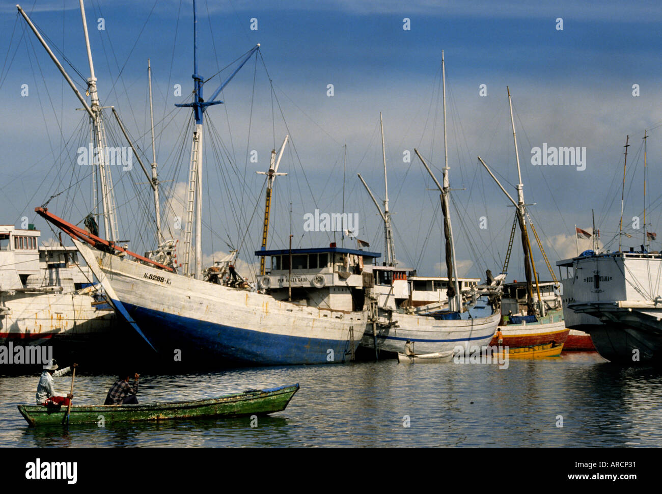Jakarta Port Harbour Java Indonesia Sailing Boat Stock Photo - Alamy