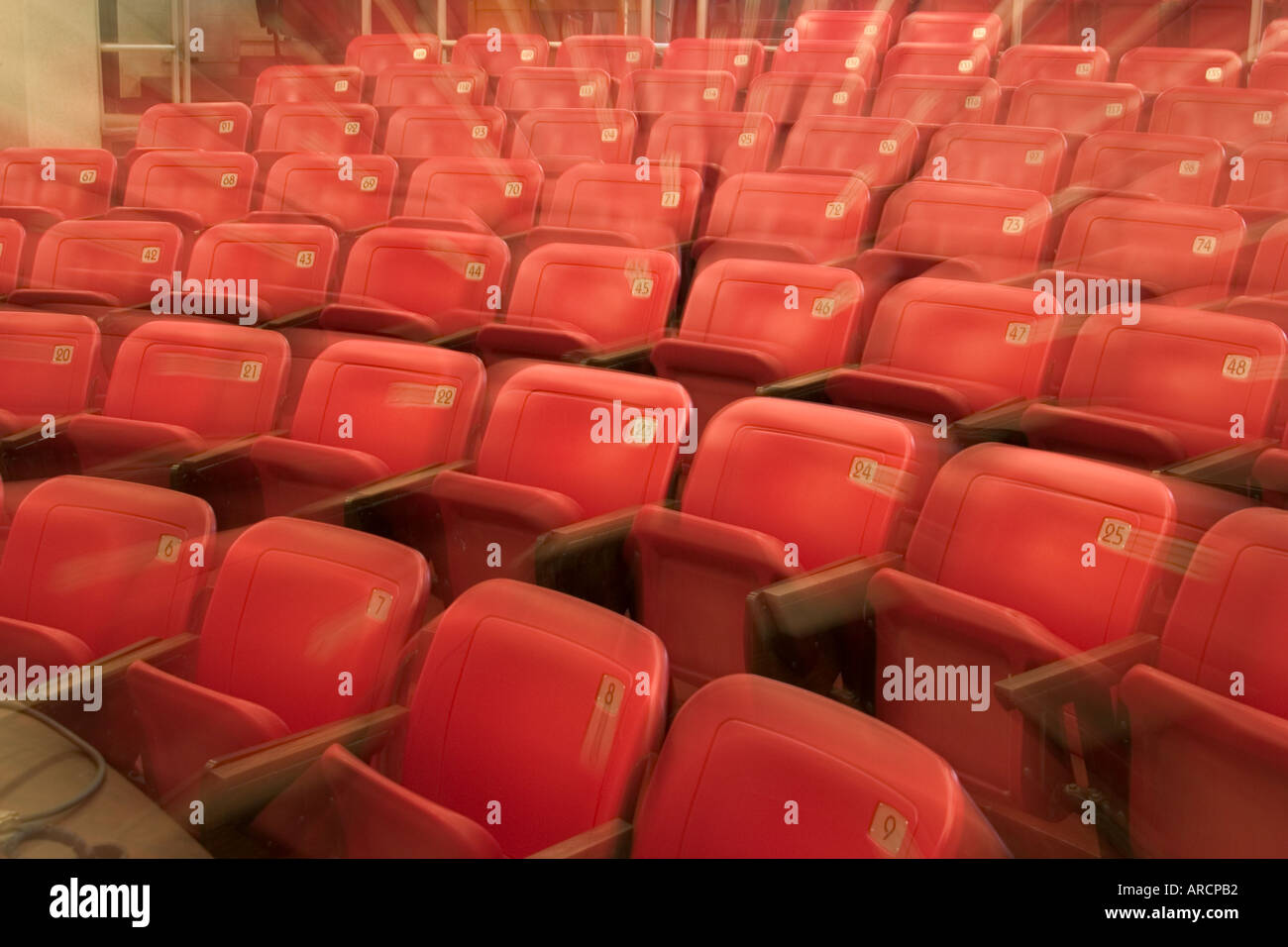 Chairs in a college lecture hall Stock Photo - Alamy