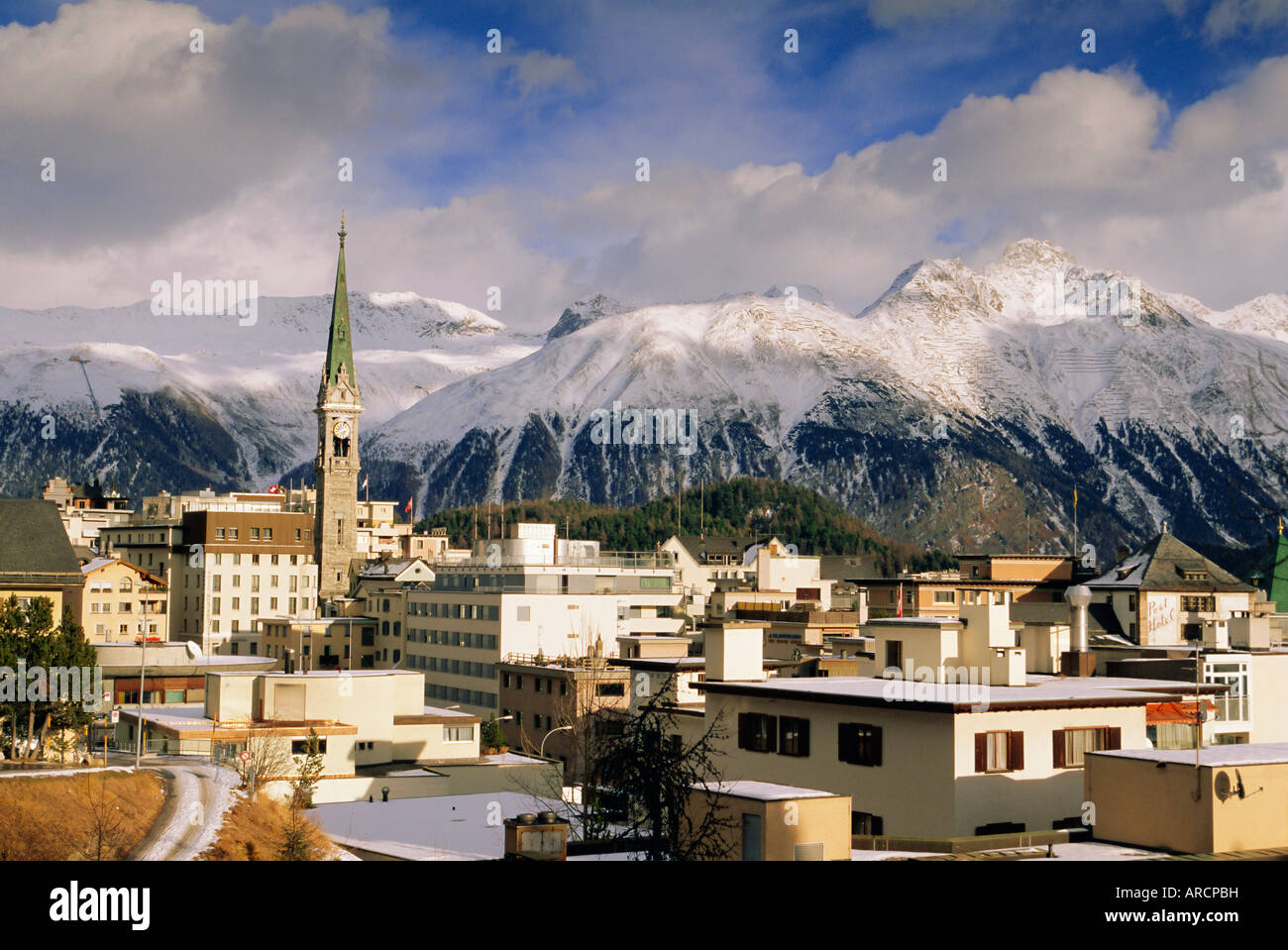 St. Moritz, Upper Engadine, Graubunden region, Swiss Alps, Switzerland ...