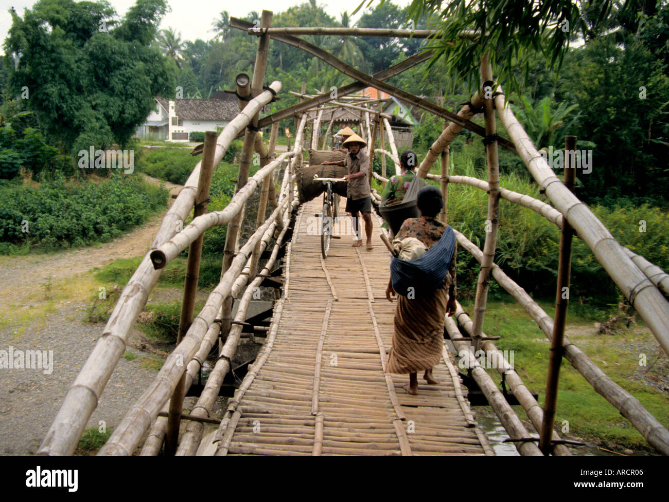 Java Bridge transport bike bicycle Indonesia traffic Stock Photo - Alamy
