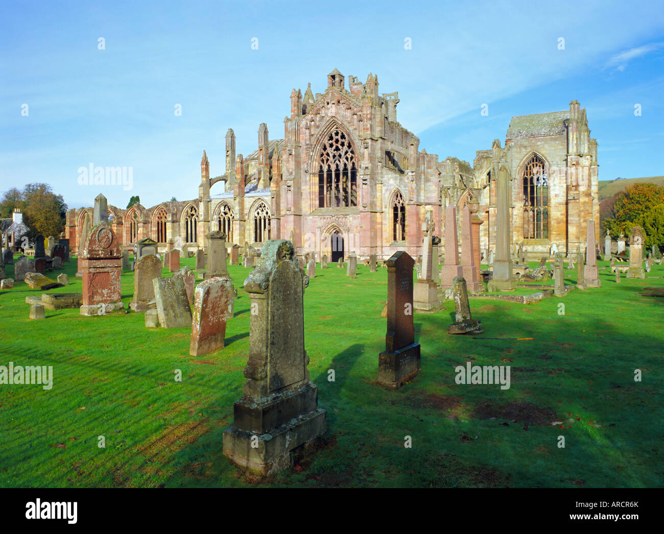 12th Century Melrose Abbey, Scottish Borders, Scotland Stock Photo - Alamy