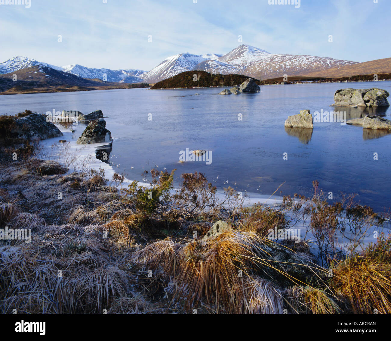 Lochan na h-Achlaise, Rannoch Moor, Strathclyde, Highlands Region ...