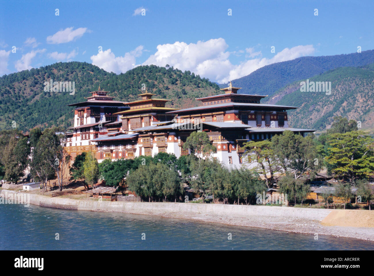 Punakha Dzong Monastery Punakha Bhutan Stock Photo Alamy