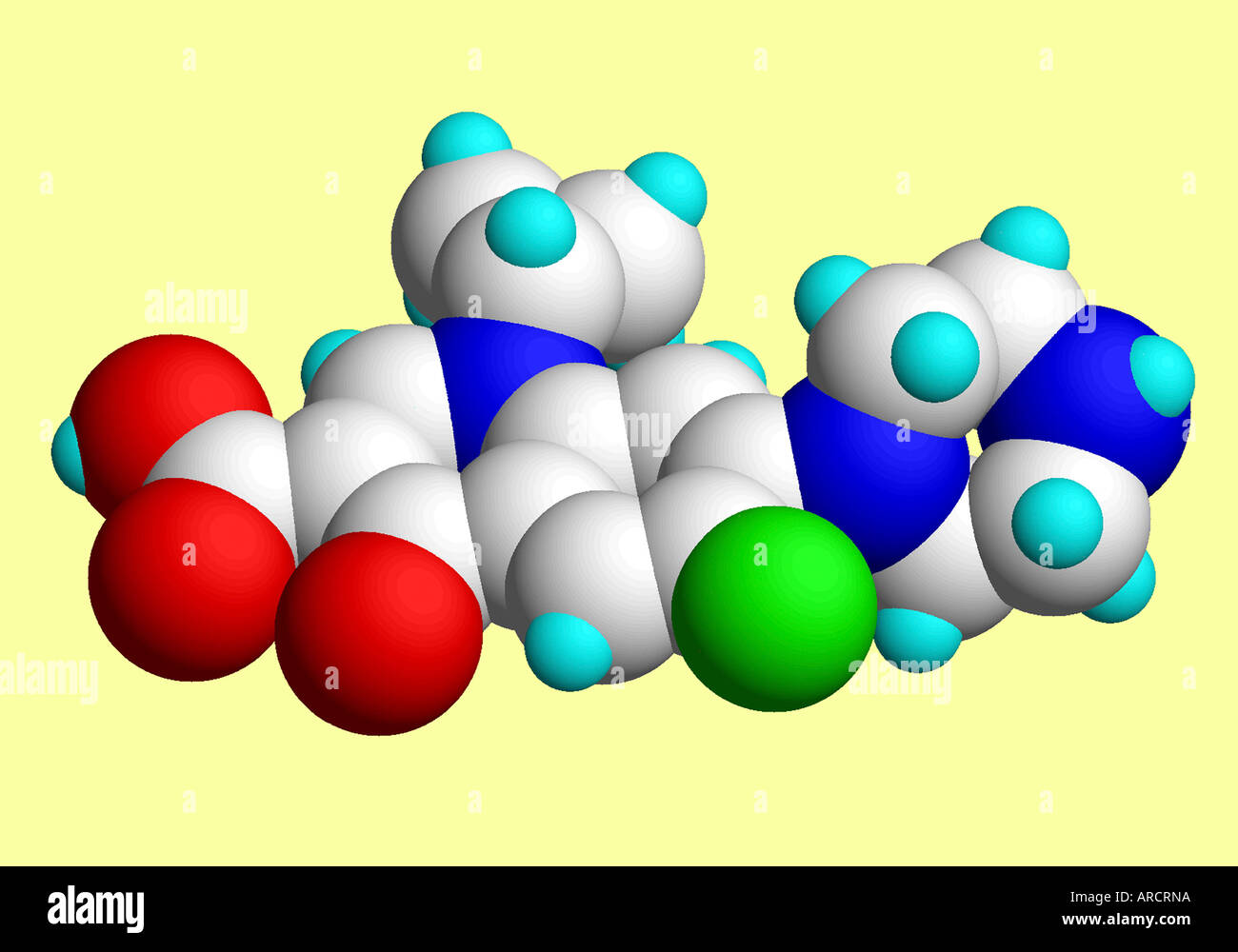 Fluorine molecular model hi-res stock photography and images - Alamy
