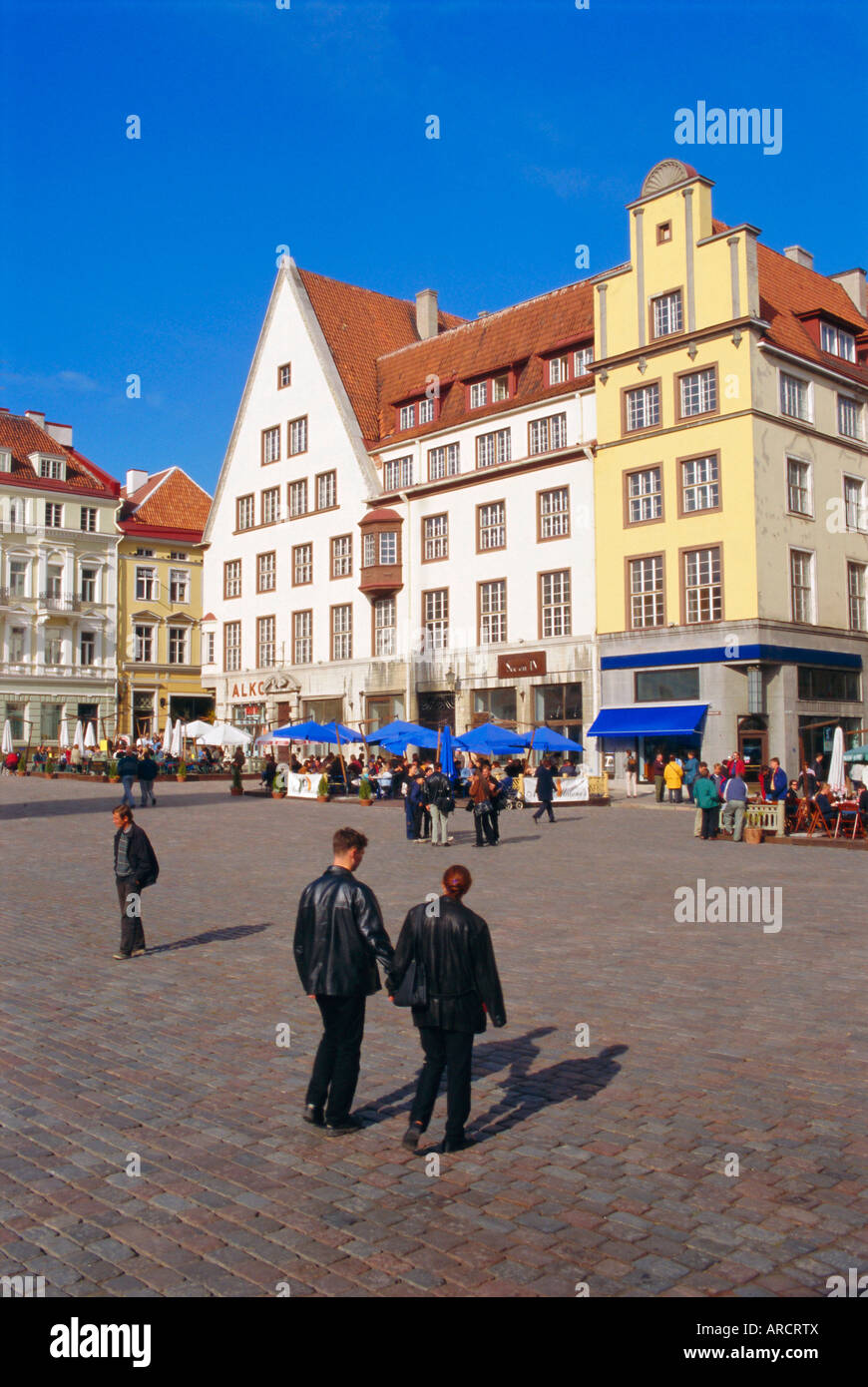Town Hall Square, Old Tallinn, Estonia Stock Photo - Alamy