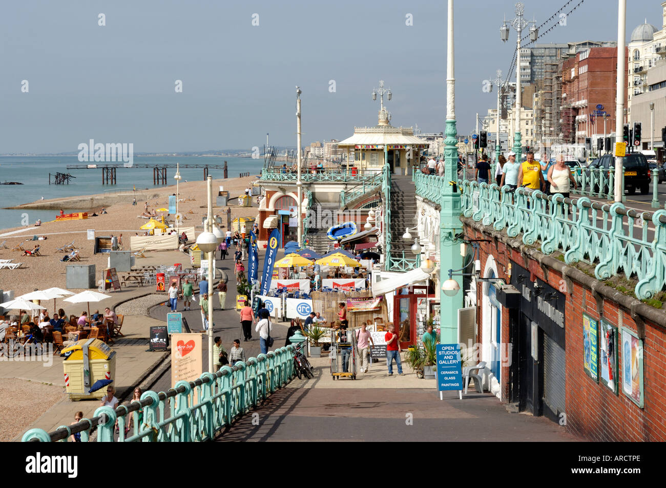 Brighton seafront England UK Stock Photo - Alamy