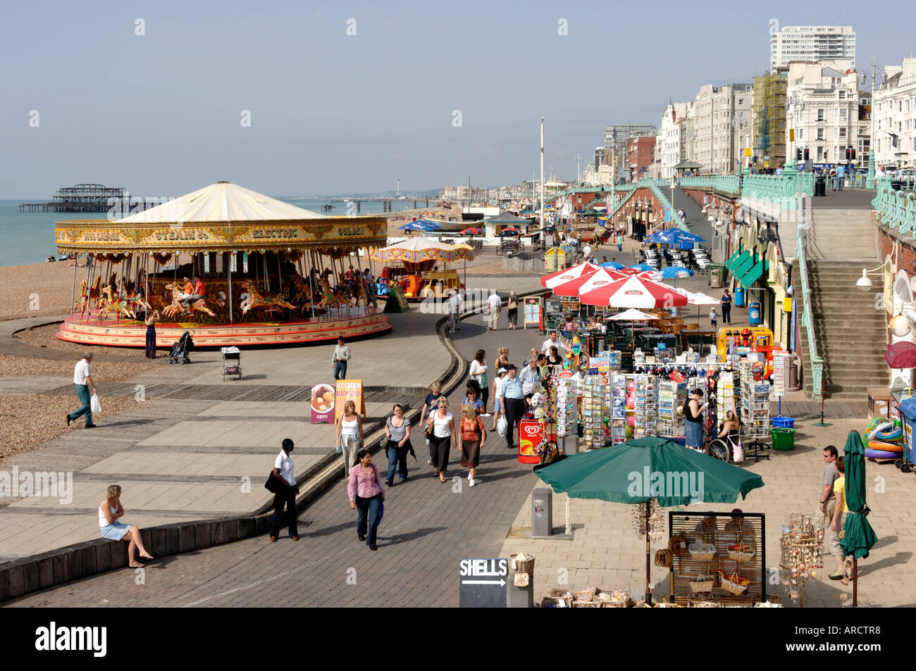 Brighton seafront England UK Stock Photo - Alamy