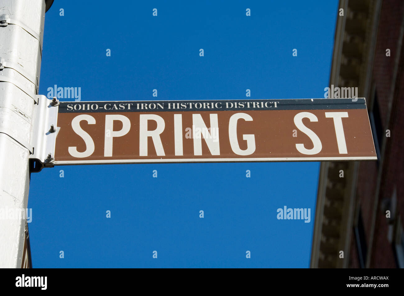 Spring Street, Soho, Manhattan, New York City, New York, United States ...