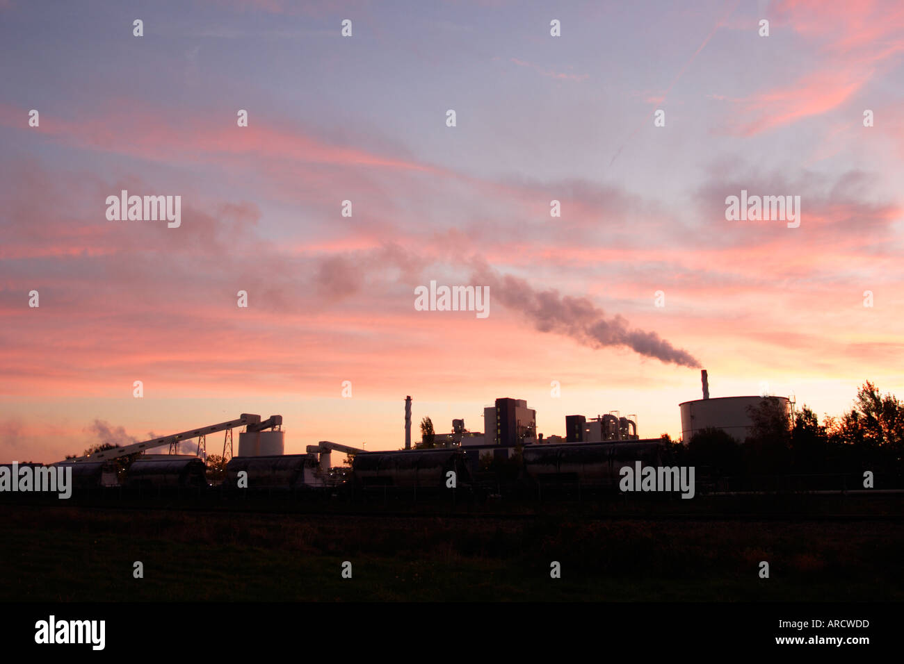 dramatic sky above factory Stock Photo - Alamy