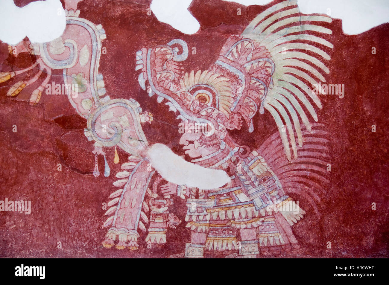 Murals at Teotihuacan, site dating from 150AD to 600AD and later used ...