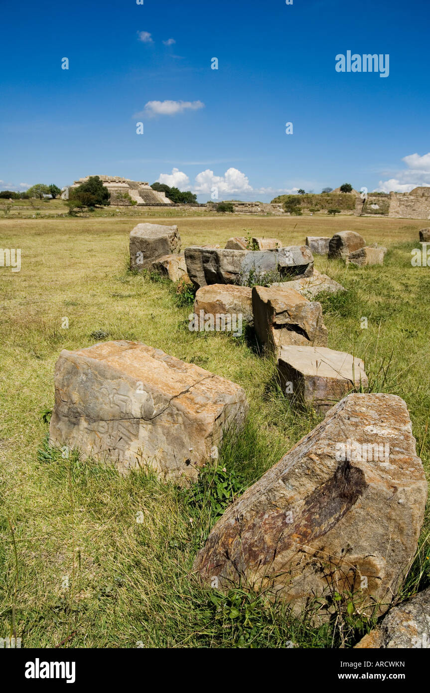The ancient Zapotec city of Monte Alban, near Oaxaca City, Oaxaca ...