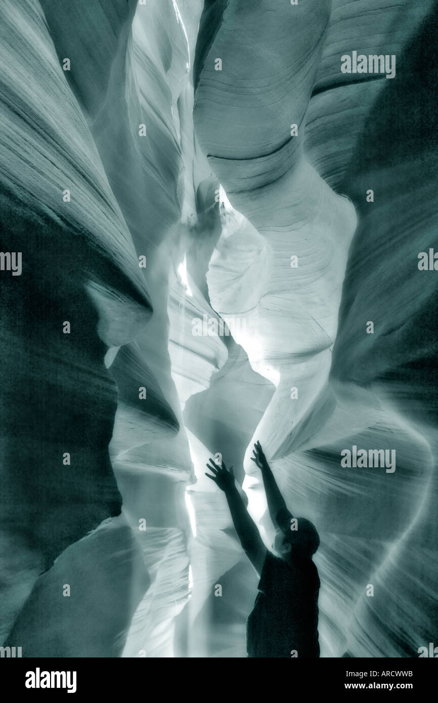 Man in antelope canyon navajo hi-res stock photography and images - Alamy