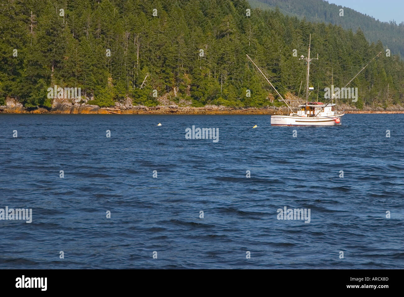 West Coast Troller Fishing Boat Stock Photo - Alamy
