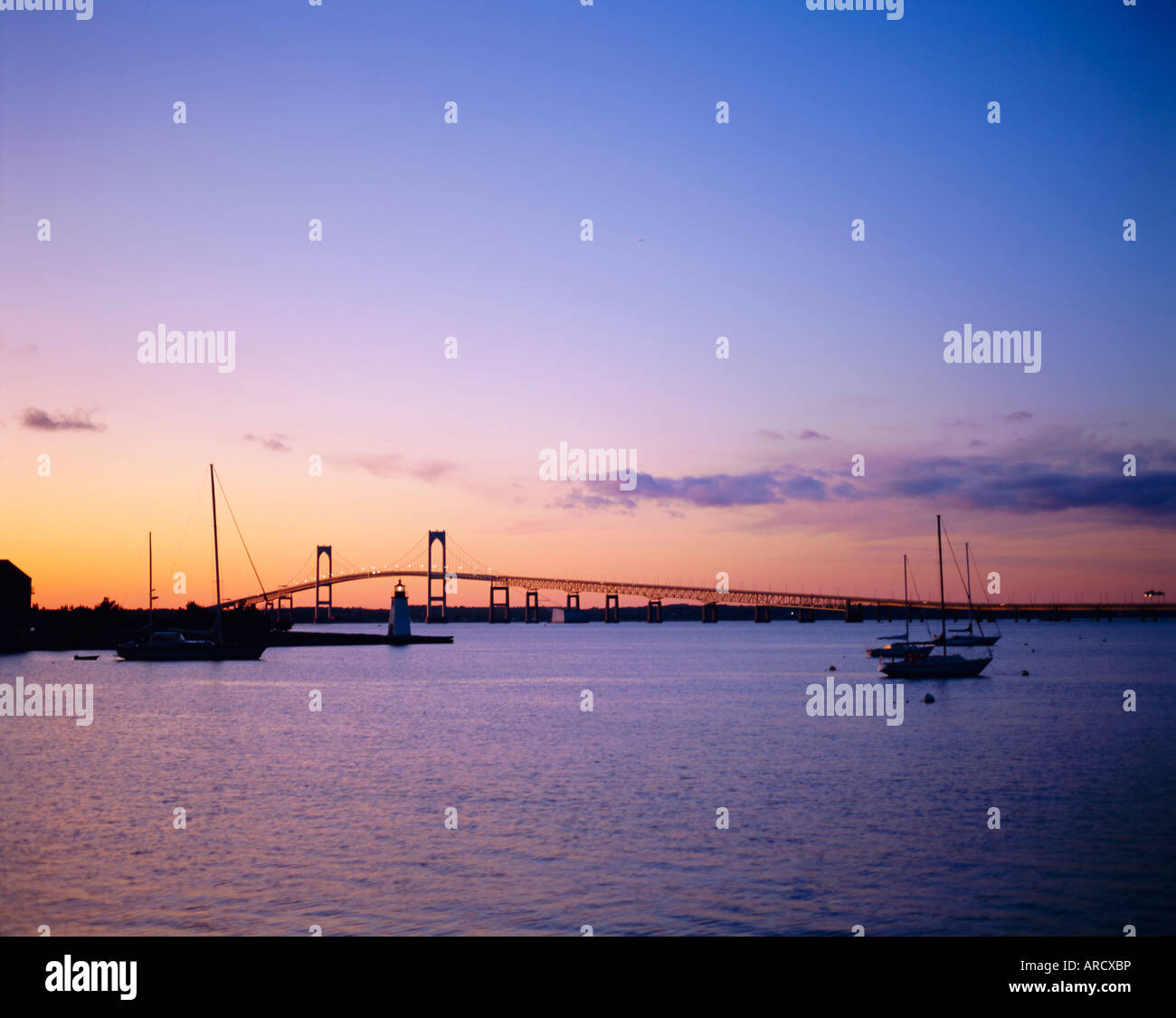 Newport Bridge, Newport, Rhode Island, USA Stock Photo - Alamy