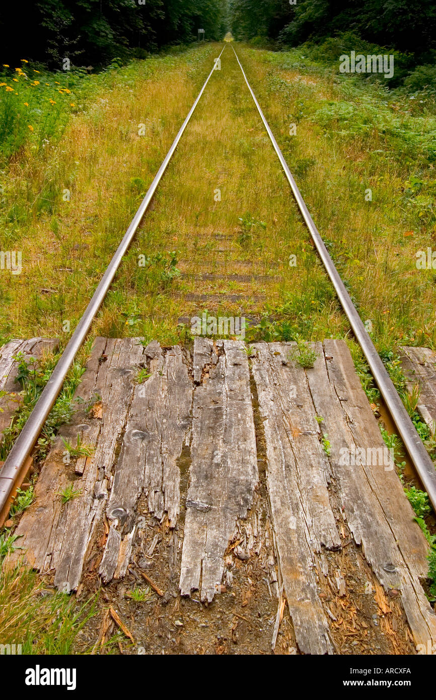 Railway Tracks - Lifes Path Stock Photo - Alamy