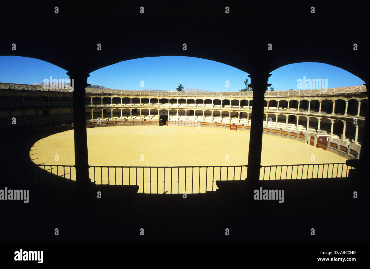 Oldest bull ring in Spain at Rhonda Stock Photo - Alamy