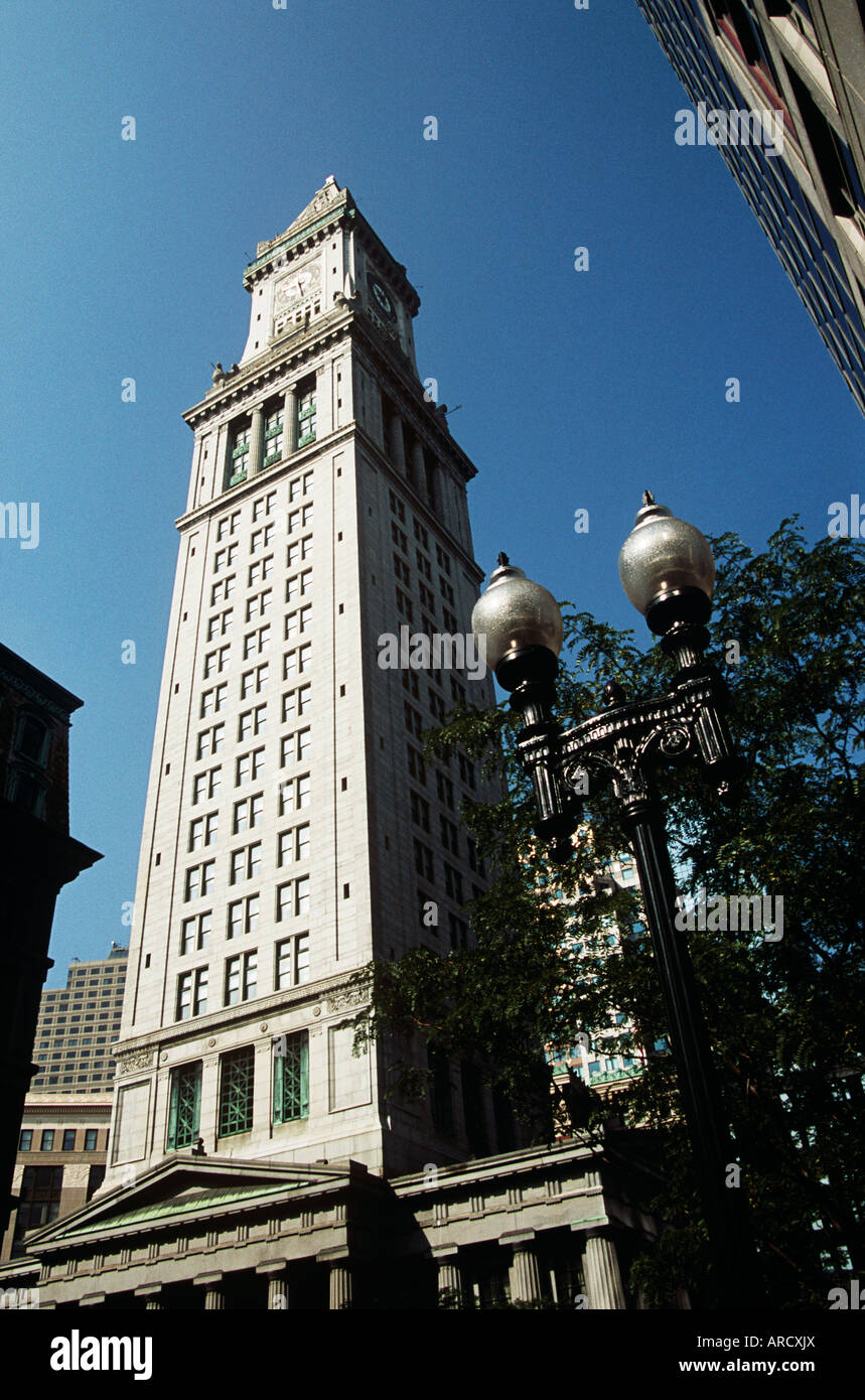 Boston office buildings customs tower hi-res stock photography and ...