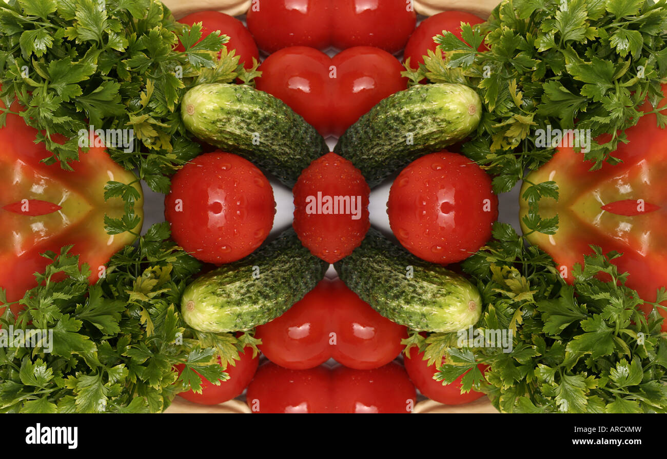 vegetable composition isolated on white Stock Photo - Alamy