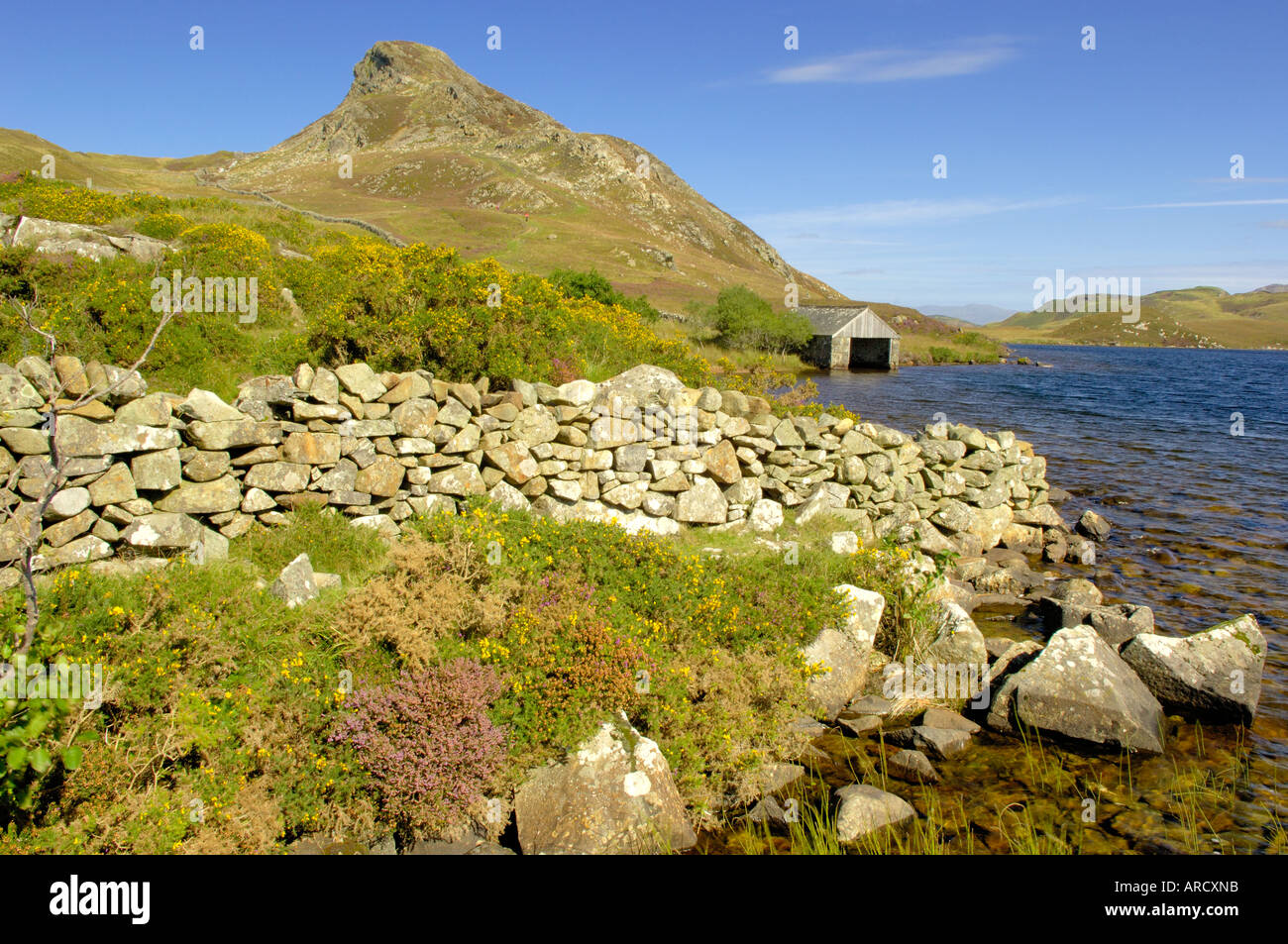 Cregennan Lake near Dolgellau Snowdonia North West Wales Stock Photo ...