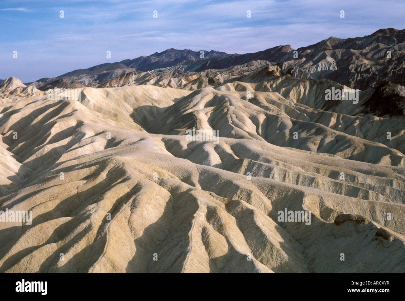 CA Death Valley National Park desert wilderness arid mountains dry ...