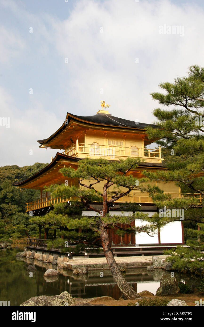 The Golden Pavilion Temple (Kinkaku-ji, Kinkakuji), Kyoto, Japan Stock ...