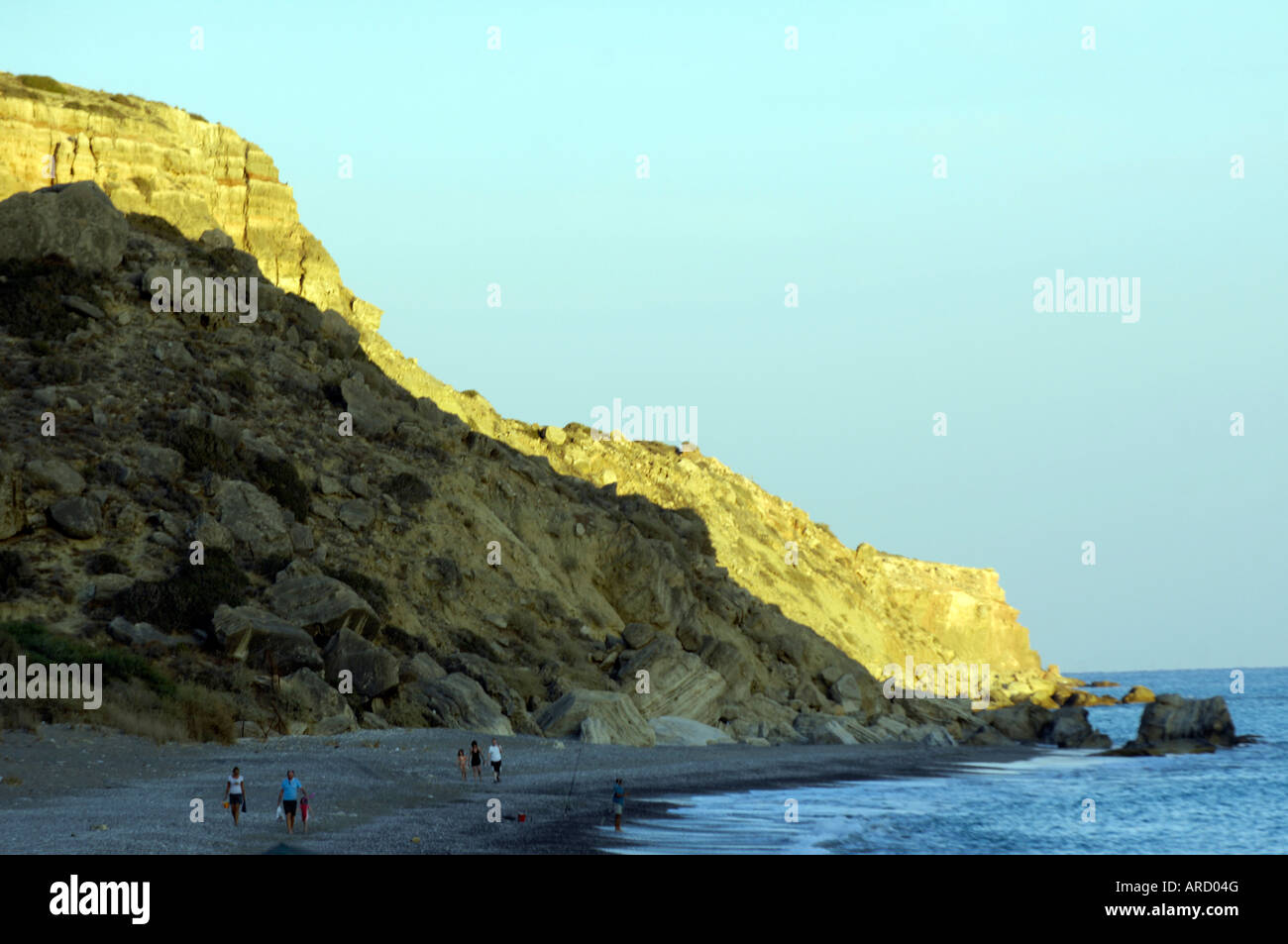 pissouri beach pathos cyprus travel tourism rocks sea Stock Photo - Alamy