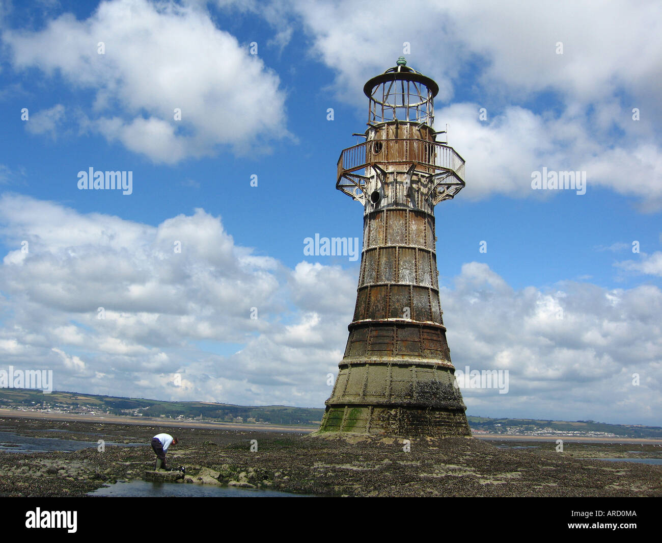 Whitford lighthouse gower hi-res stock photography and images - Alamy