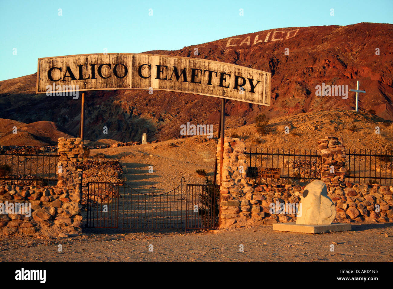 Calico Cemetary, Calico Ghost Town, California Stock Photo - Alamy